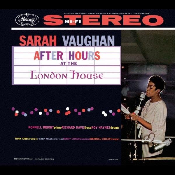 Sarah Vaughan - After Hours At The London House - Japan SHM-CD