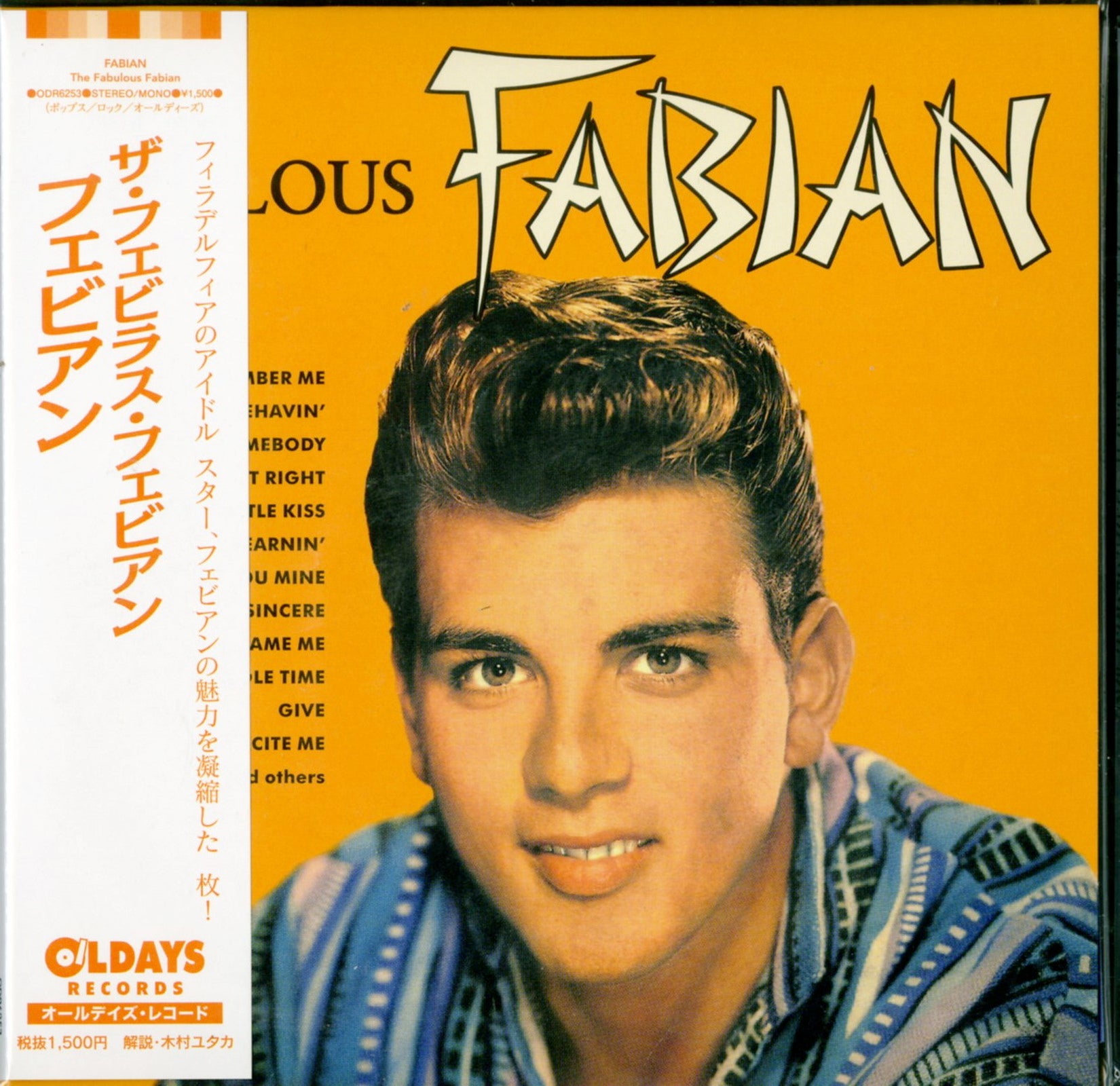 Fabian - The Fabulous Fabian - Japan Mini LP CD Bonus Track