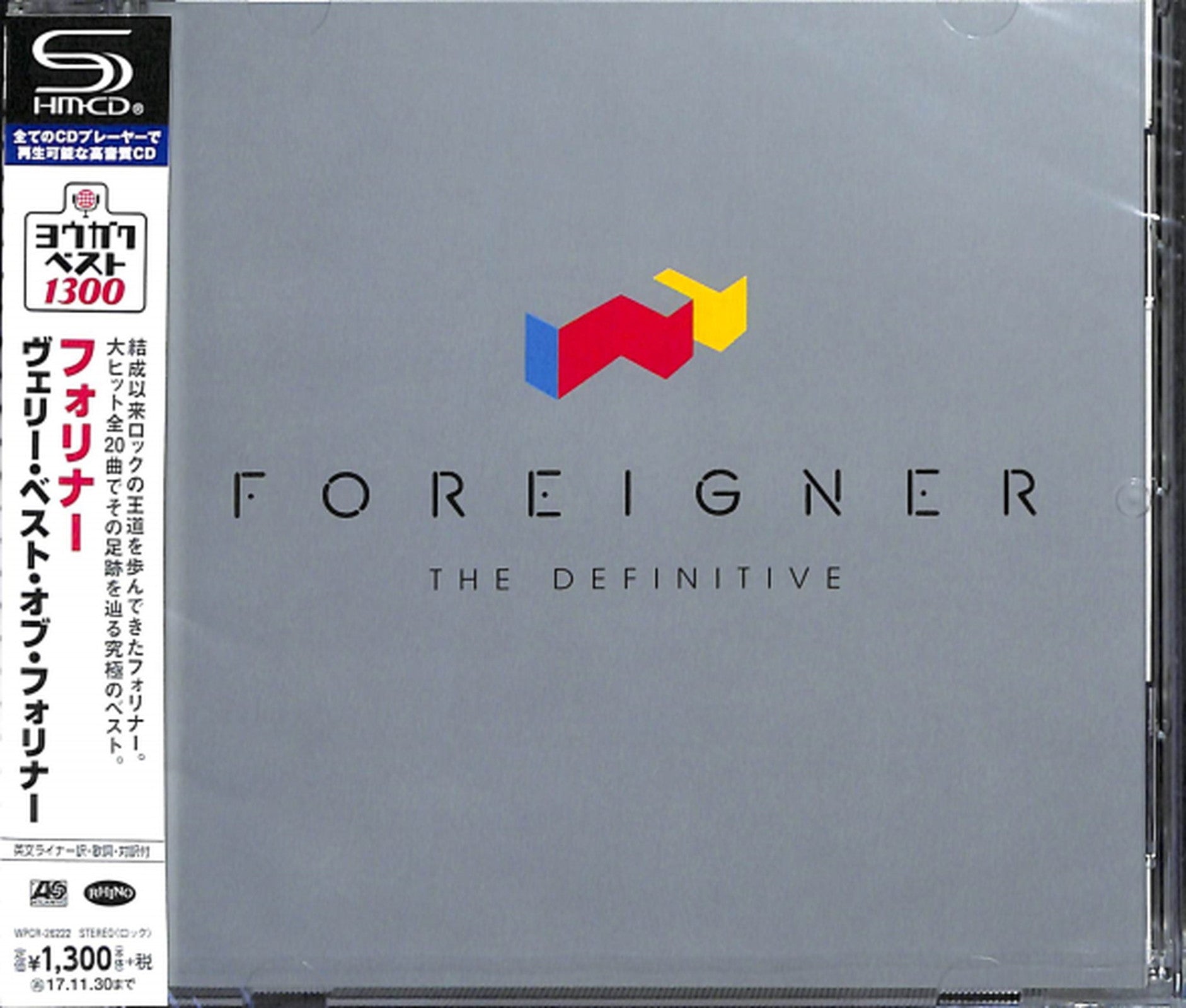 Foreigner - Foreigner-The Definitive - Japan SHM-CD – CDs Vinyl Japan ...